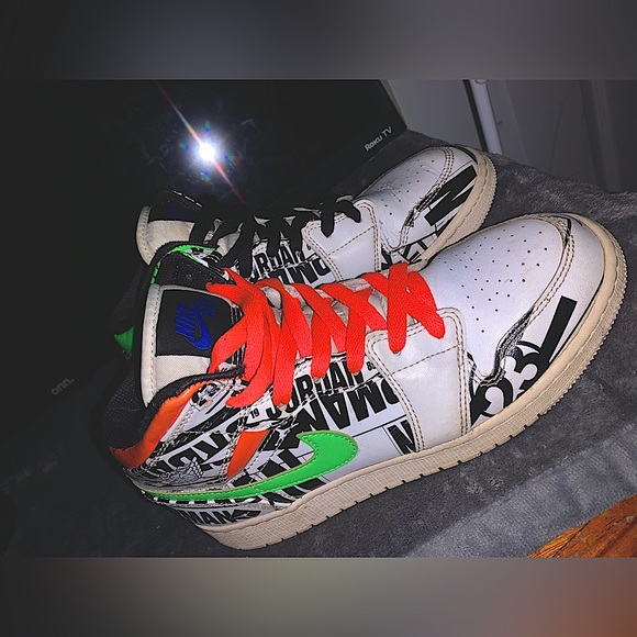 Jordan | Shoes | Jordan Mid All Over Logos | Poshmark